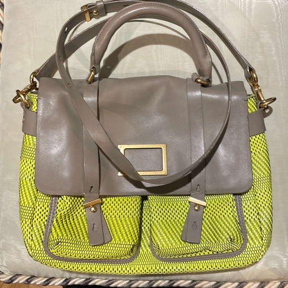 Marc By Marc Jacobs | Bags | Marc By Marc Jacobs Neon Yellow And Beige ...